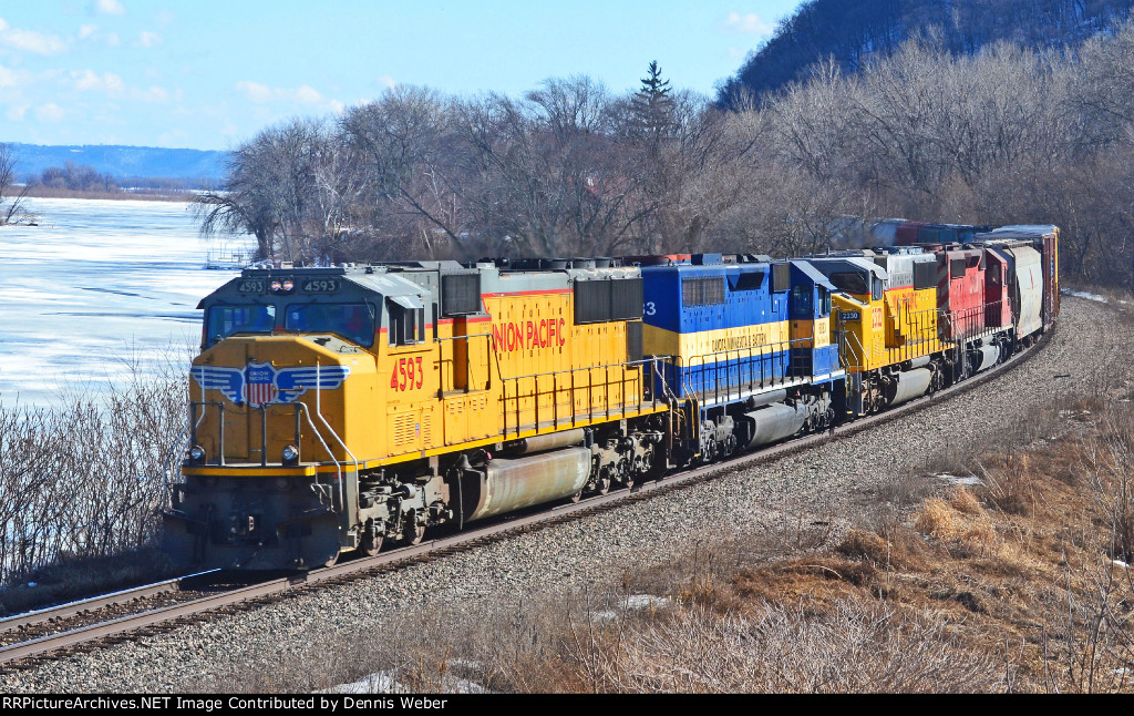 UP 4593, CP's River Sub.